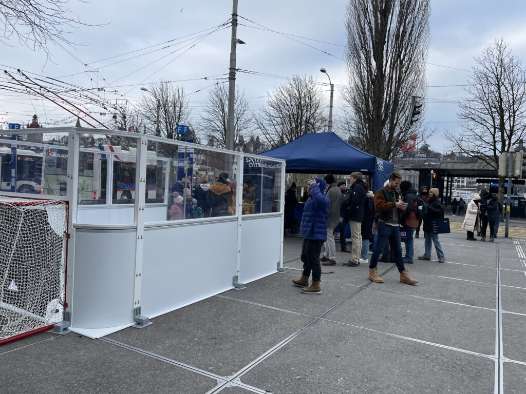 Insights zur ersten Aktion am Torbogen in Luzern - YOUNISPORTS